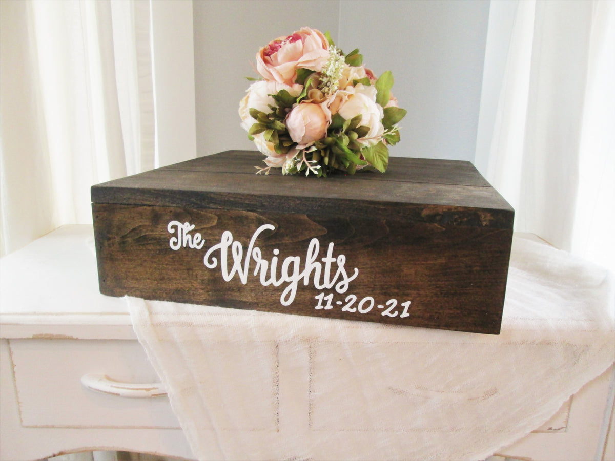 Personalized Wooden Cake Stand - Wedding Decor by Perryhill Rustics ...