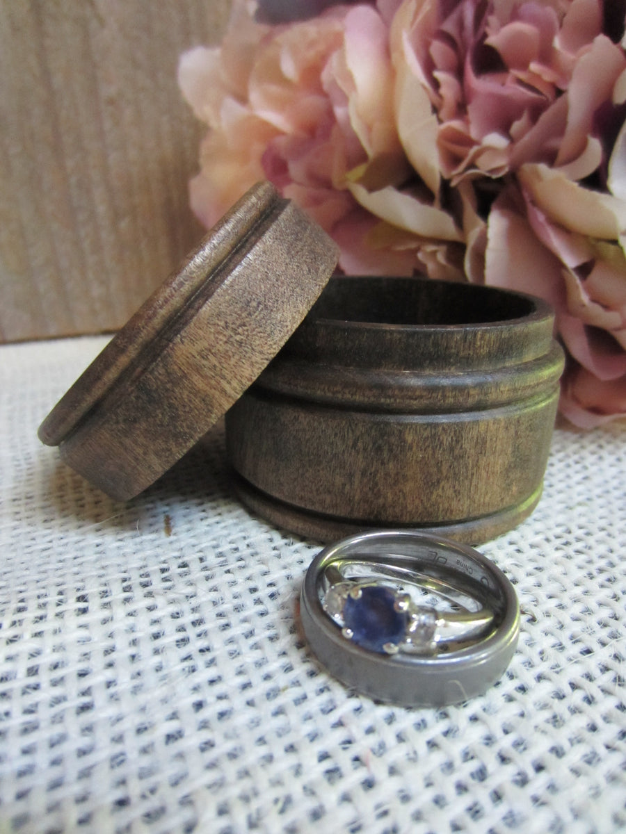 Blank Round Ring Box - 11 Colors! - Wedding Decor by Perryhill Rustics ...